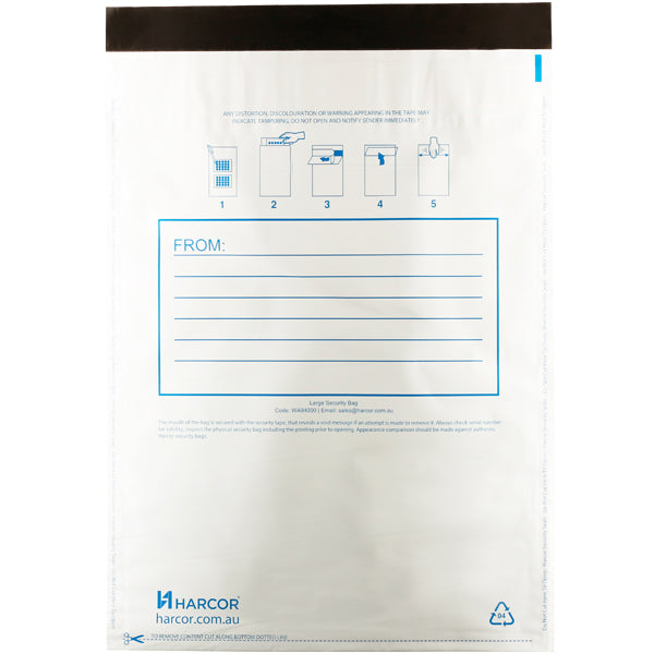 Large Security Bag – Harcor Security Seals